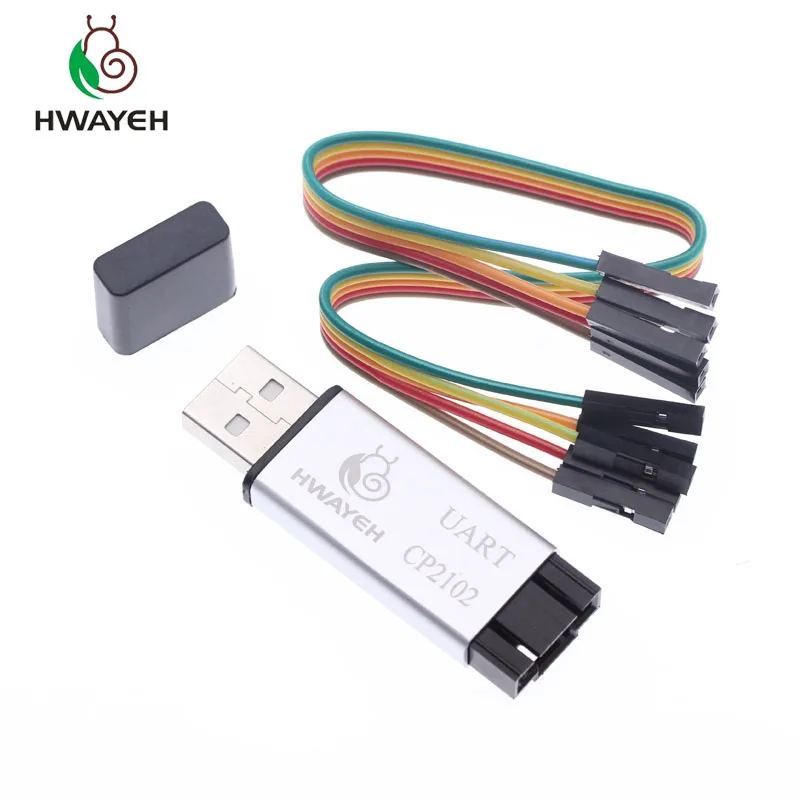 Aluminium shell CP2102 USB 2,0 zu TTL UART Modul 6Pin Serial Converter ...