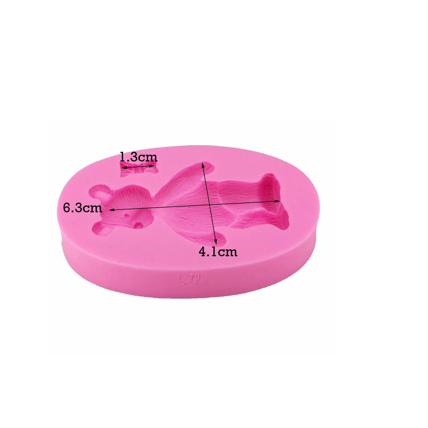 Сахарные силиконовая форма «Медведь» помадные формы для торта декоративные инструменты ...