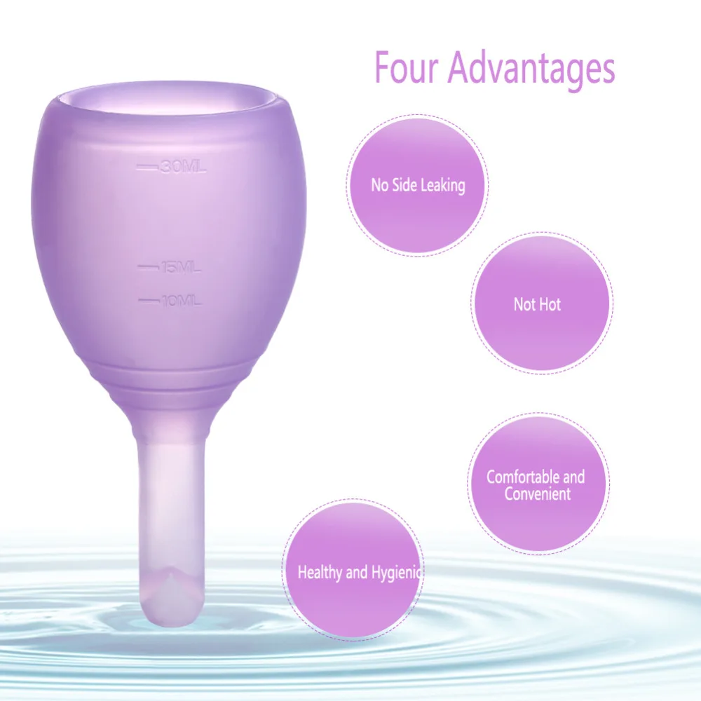 1PCs 2PCs Discharge Valve Menstrual Cup Medical Silicone Grade ...