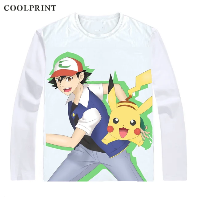 Satoshi Ash Ketchum T Shirt Pokemon Pocket Monsters Poketto Monsuta Men ...
