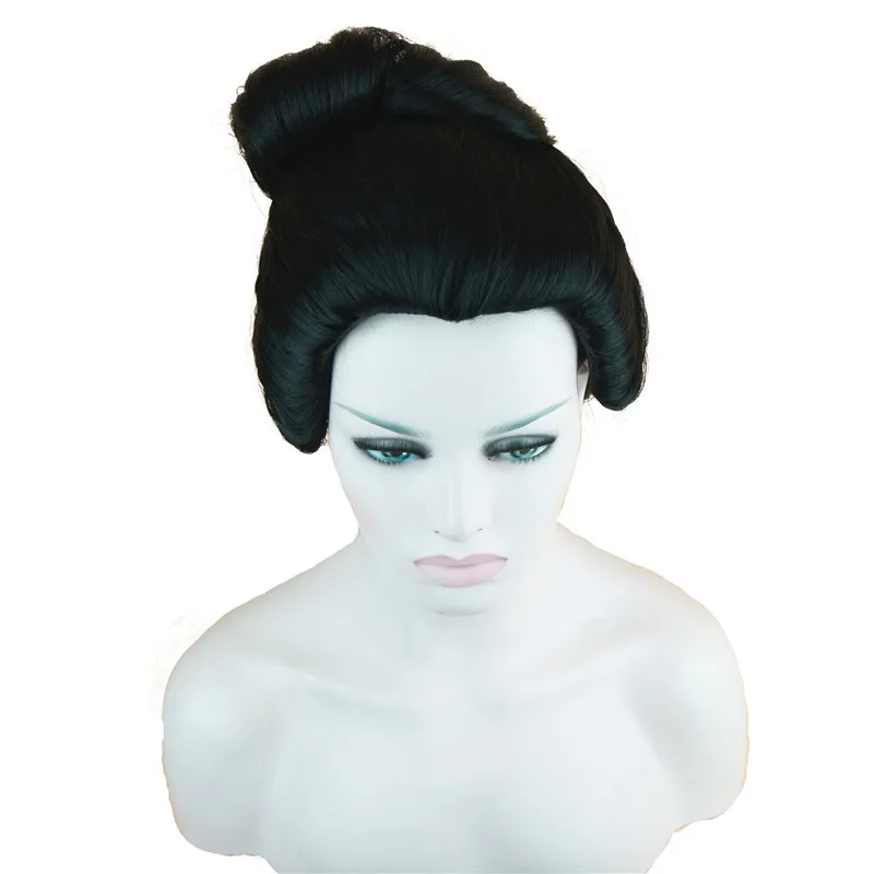 StrongBeauty Japanese Geisha wig Cosplay Wig Synthetic Hair Flaxen Hair ...