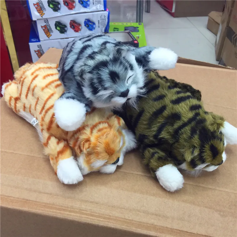 Electronic Cat Toy Plush Robot Kitten Pet Laughing Electric Animal Toys ...