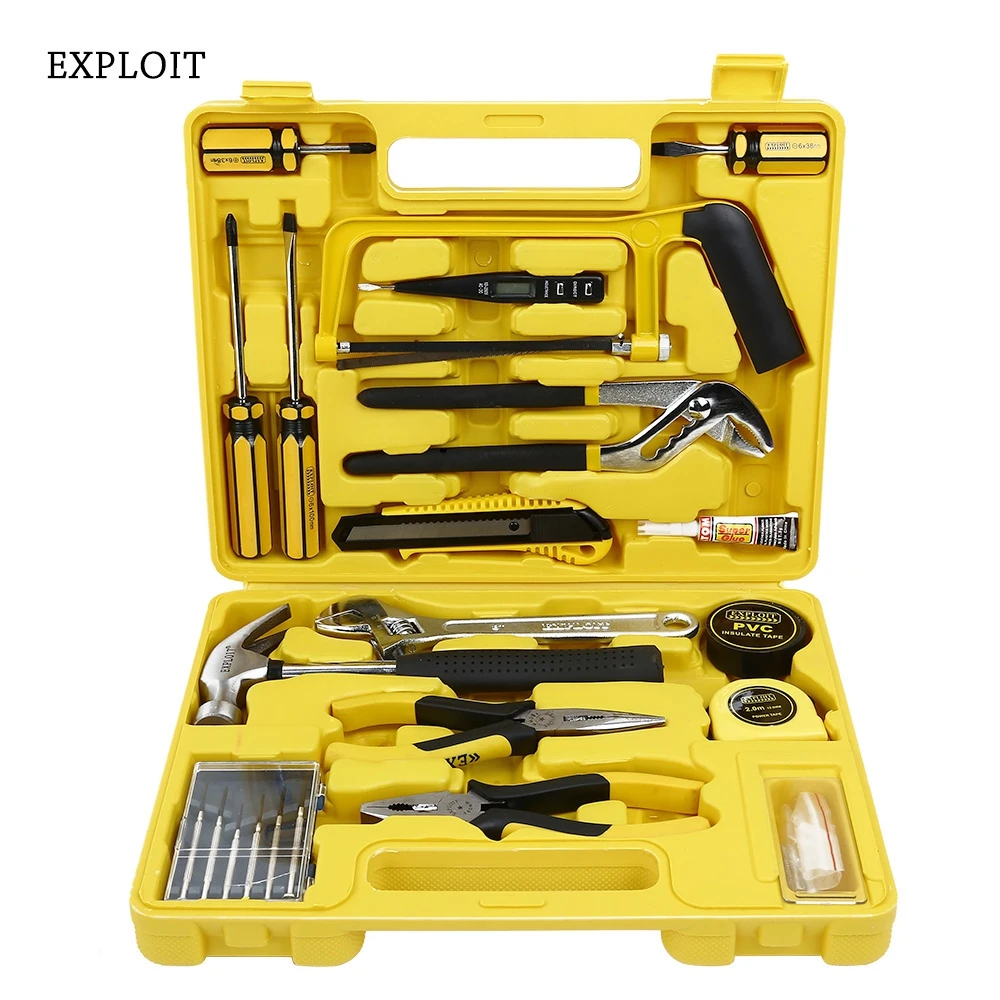 Exploit 17pcs/Set Multifunctional Household Hardware Tool Set with ... Exploit 17pcs/Set Multifunctional Household Hardware Tool Set with ...