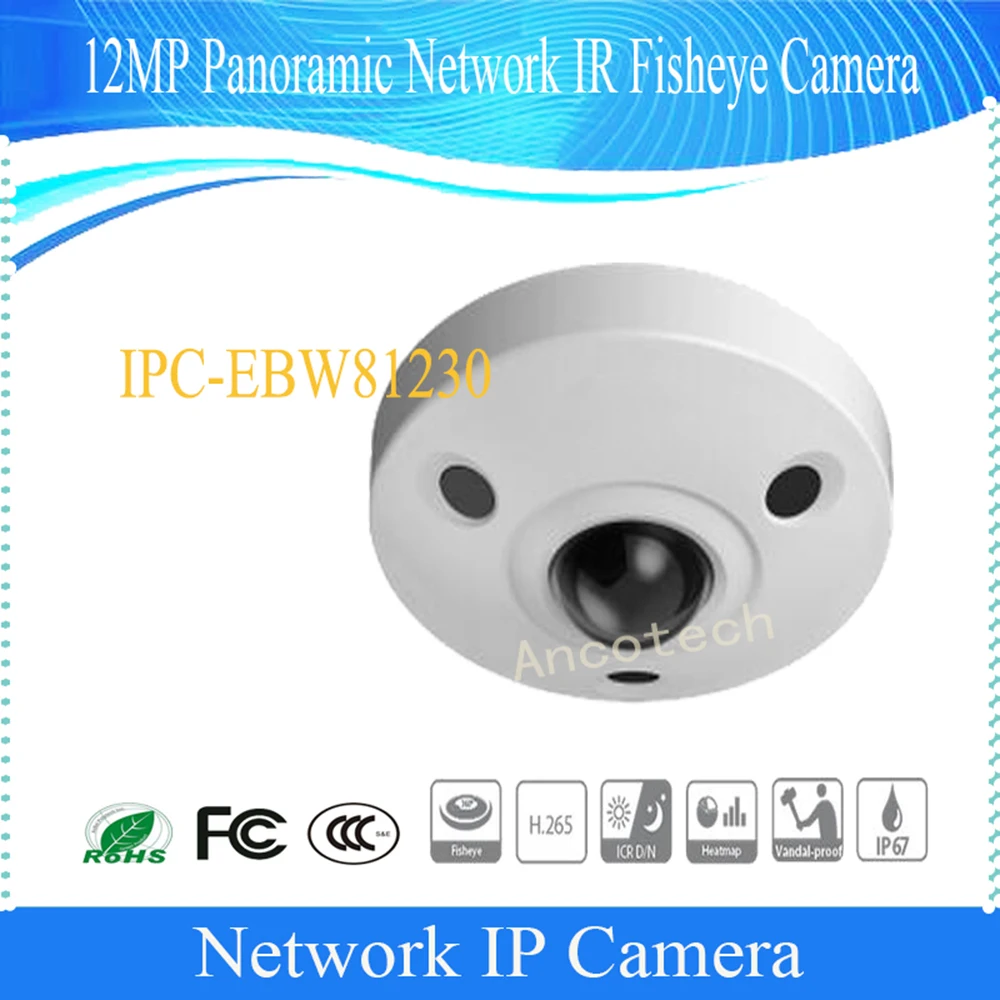 DAHUA 12MP Security IP Camera Panoramic Network IR Fisheye Camera 360 ...