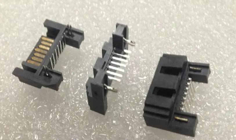 7pin Sata Hard Disk Interface Male Socket Connector 90 Degrees Leg ...