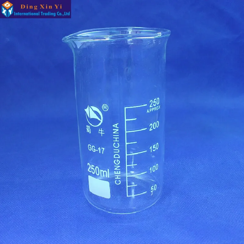 2pieceslot Shuniu Lab Beaker 250ml Beaker In Tall Form250ml Tall Beaker With Graduation And