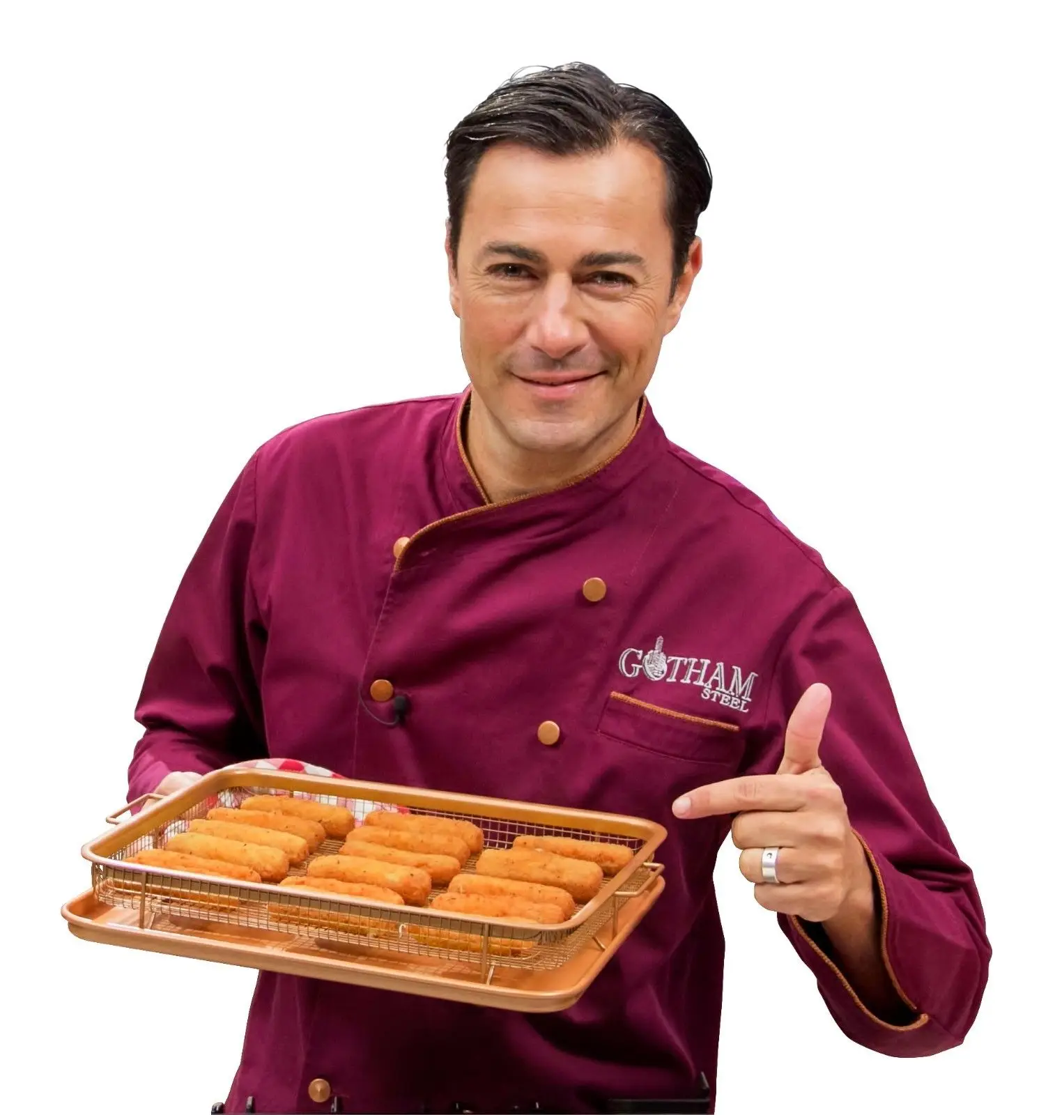 Медный поднос для жарки в духовке, прочная сетчатая корзина с усиленным ...