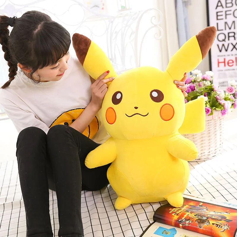 45cm Pikachu Plush Toys Children Gift Cute Soft Toy Cartoon Pocket ...
