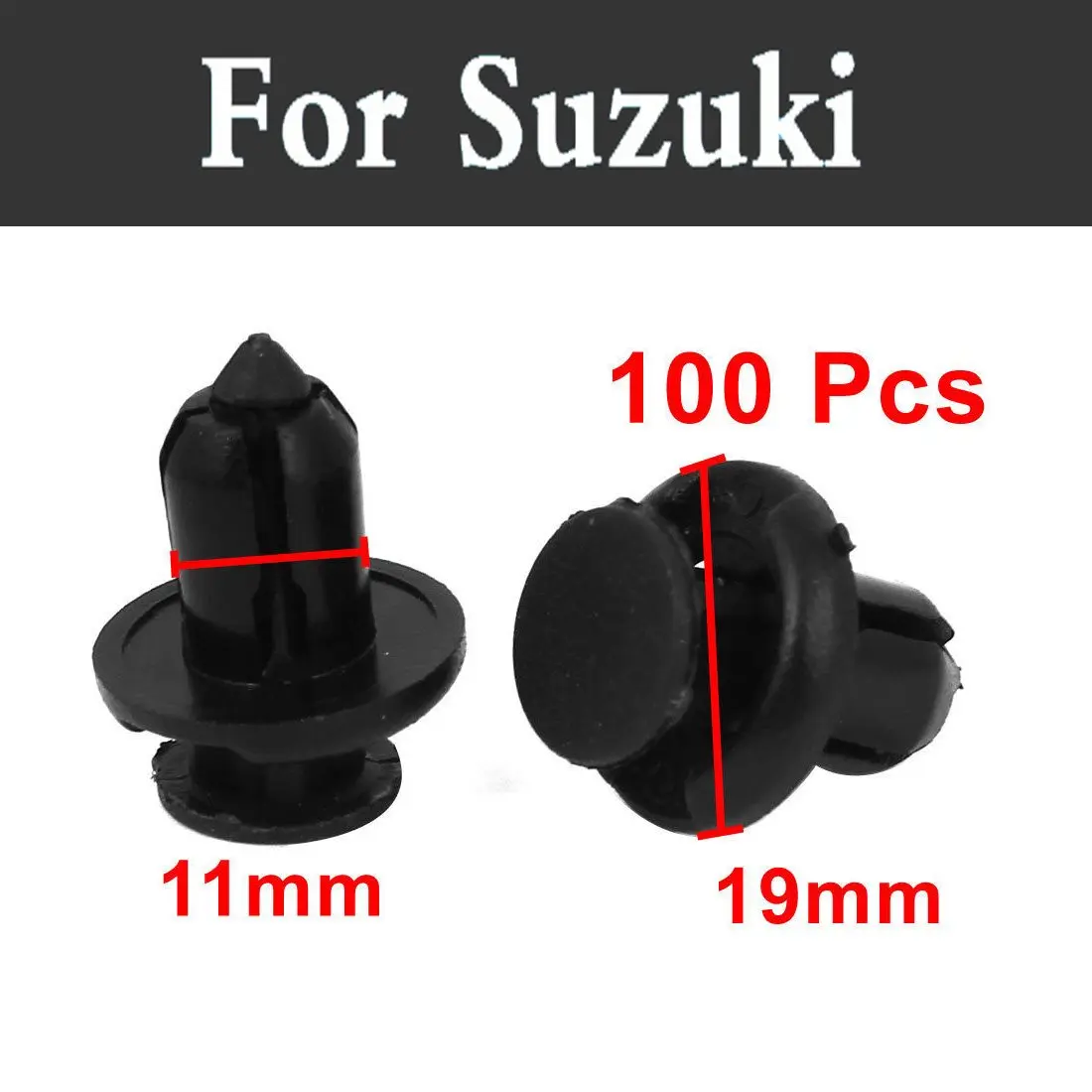2018 100pcs Hole Plastic Push Design Rivet Fastener Clips Car For ...