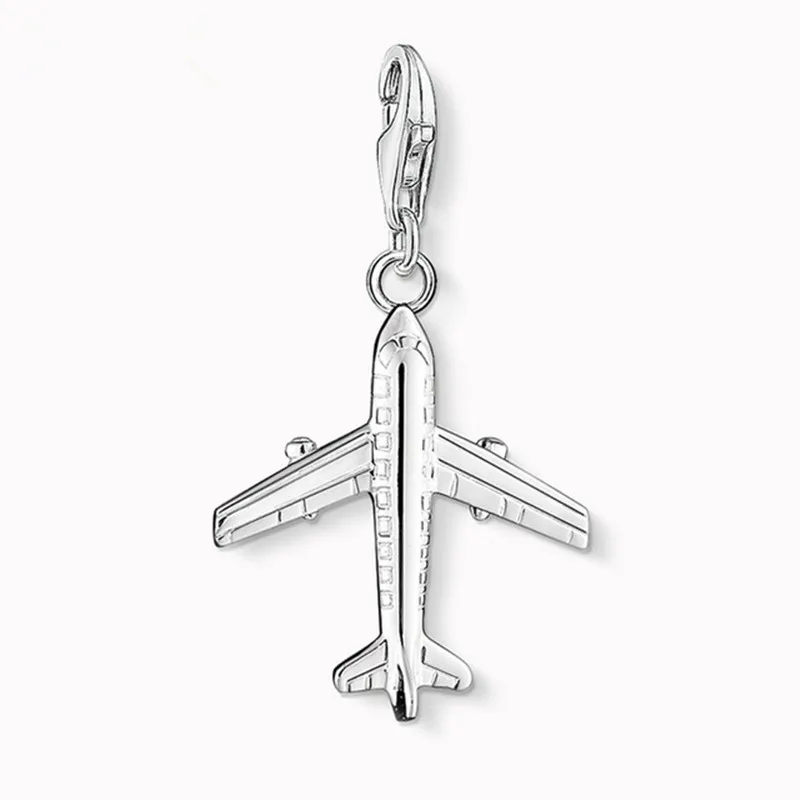 Muffiy abalorio de avión de Color plateado para pulsera, collar ...
