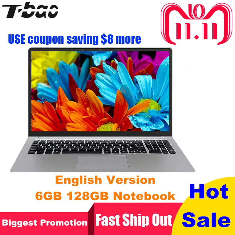 T bao Tbook R8S Laptop 15,6 ''Windows 10 Englisch Version Intel Celeron ...