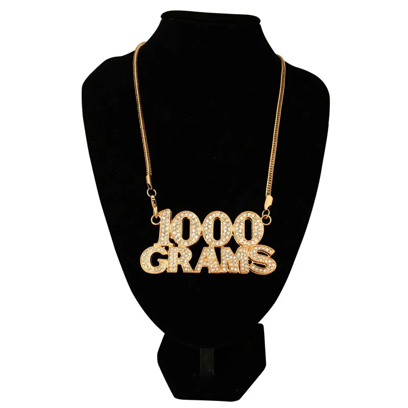 FREE SHIPPING YOUNG JEEZY ICED OUT 1000 GRAMS PENDANT Necklace with 3mm ...