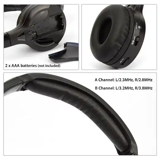 Инфракрасные Беспроводные стереонаушники, складная Автомобильная ...