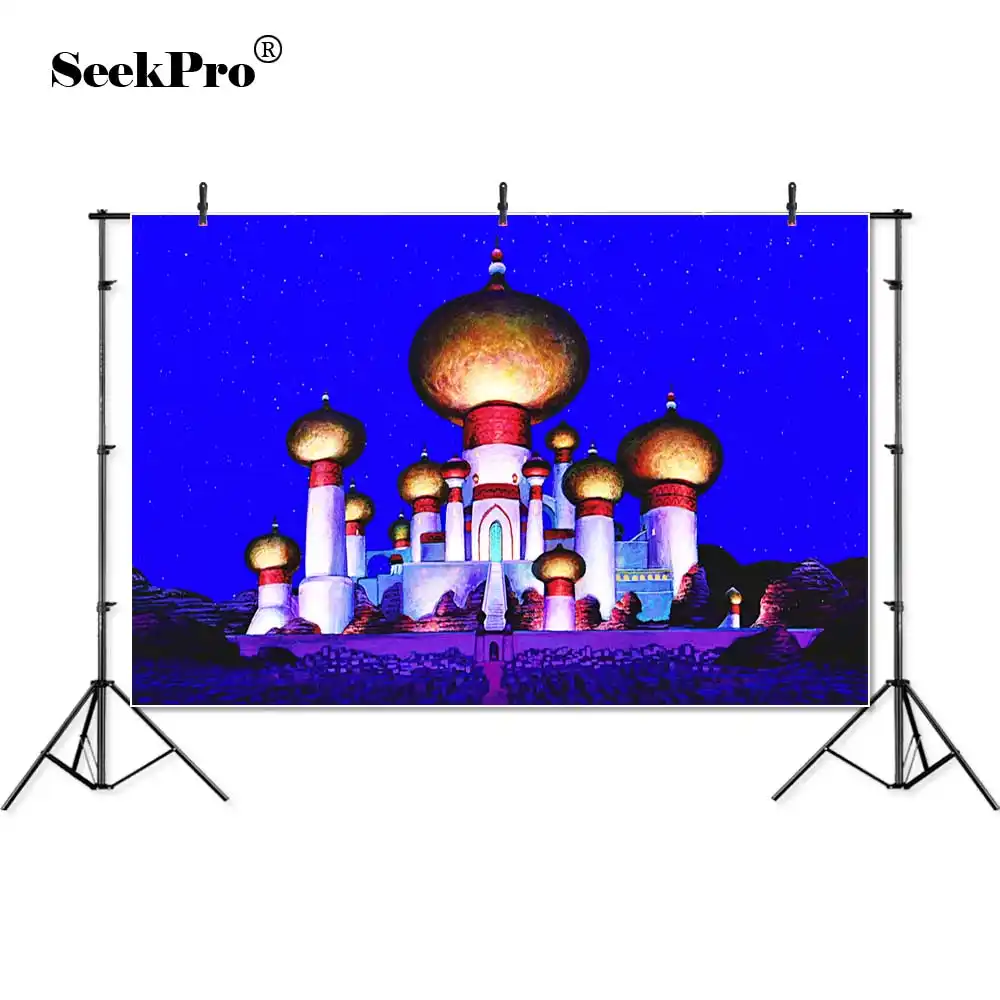 Arabian Aladdin Palace Castle Pillars Hall backdrop polyester or Vinyl ...