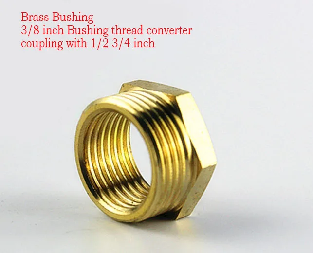 3/8 female 1/2 3/4 male bushing copper joint thread converter pressure ...