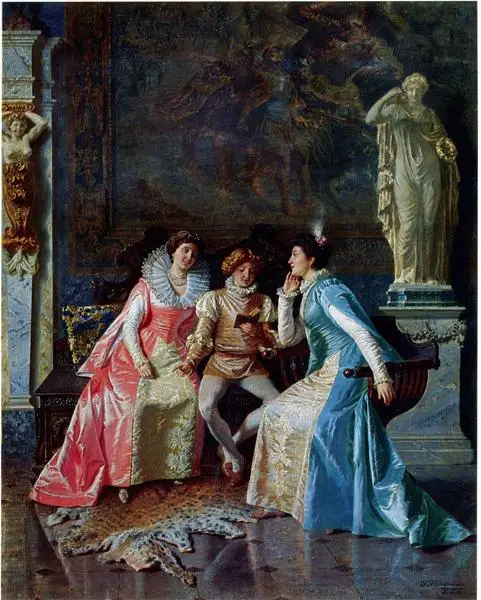 free-shipping-classical-court-figure-canvas-prints-build-scenery-oil ...