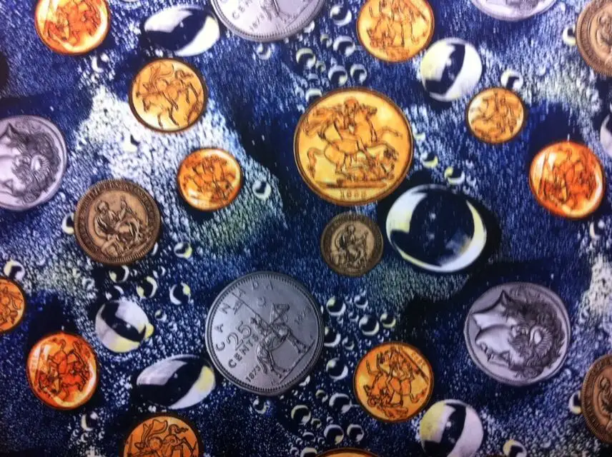 coin Cash pattern fabric flowers flowers print fabric flowers apparel ...