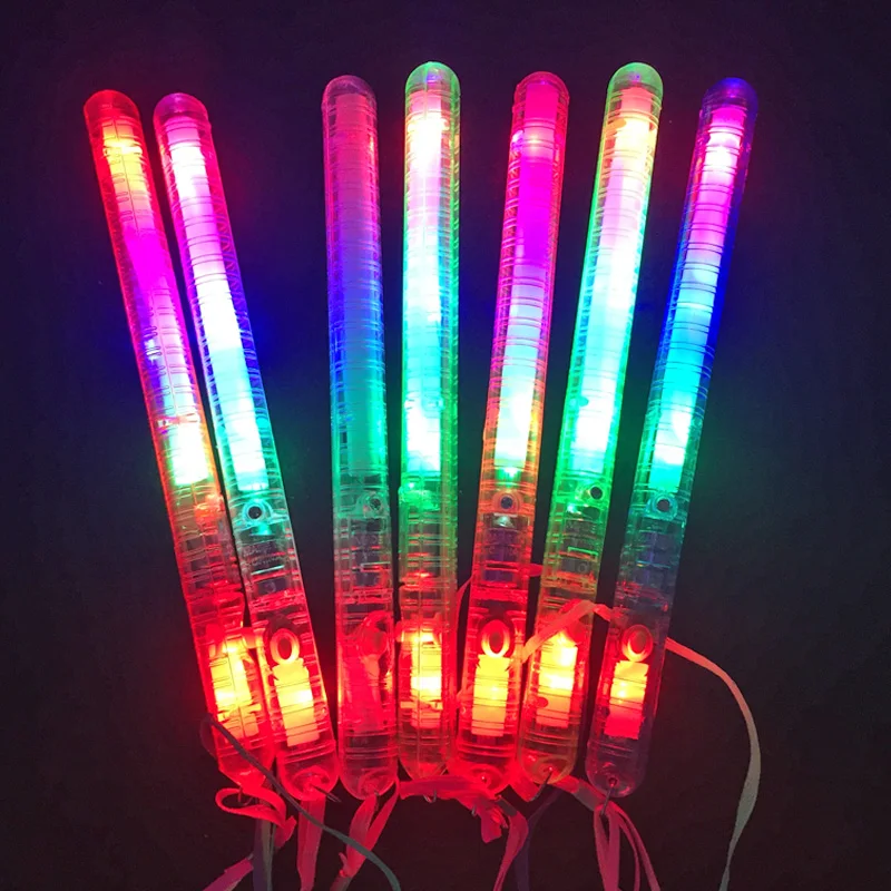 Costume Leds 100pcs Led Colorido Stick Flashing Batons Light up Sticks ...