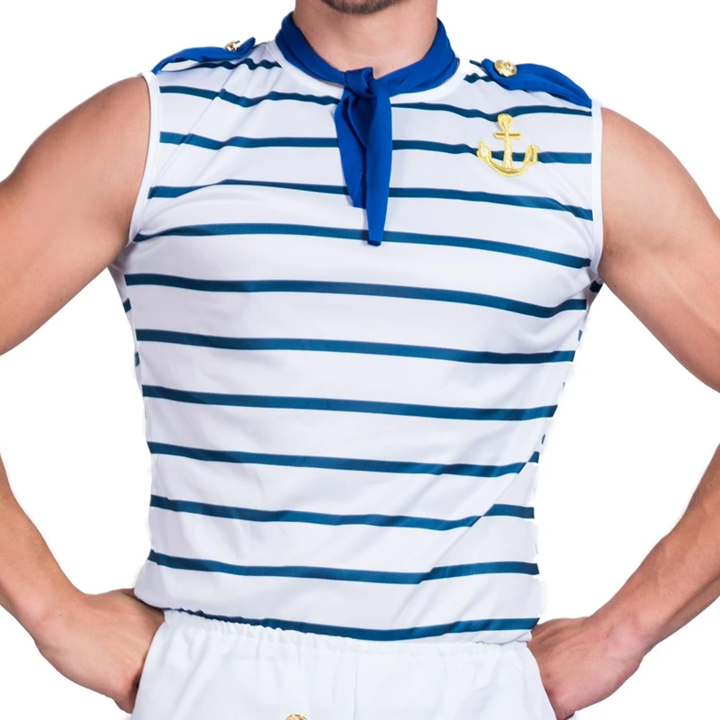 Sexy French Sailor Mens Uniform Fancy Dress Costume - buy at the price ...