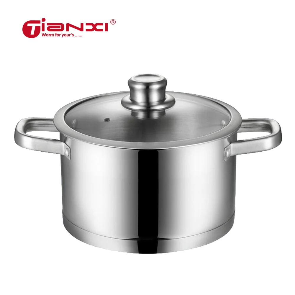 20 CM Mini Stew Pot 304 Stainless Steel Thickened Multi Bottomed Non ...