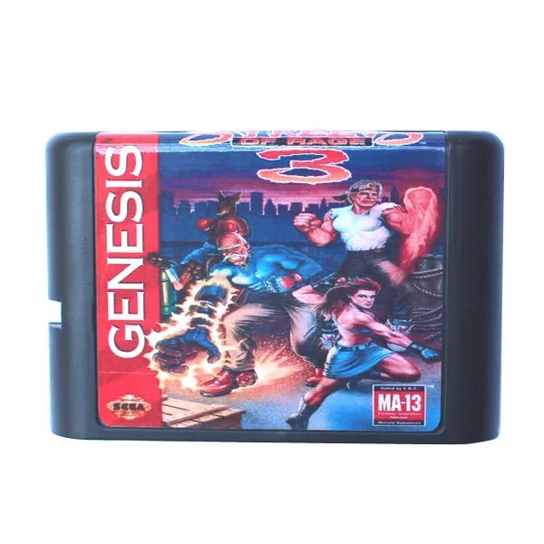 Игровая карточная карта sega MD-Streets Of Rage 3 III NTSC-USA для 16 ...