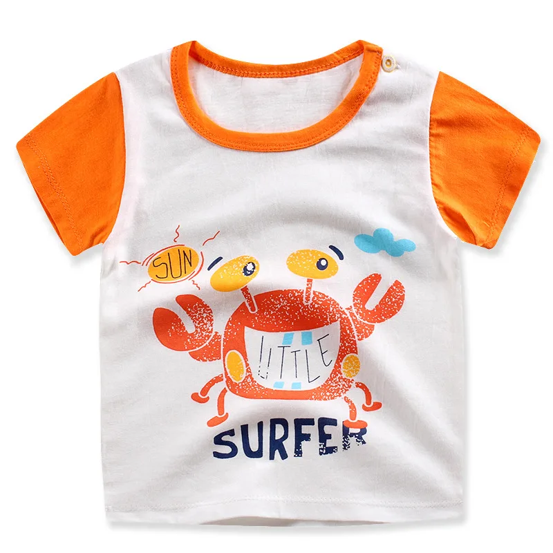 summer cartoon Children Tops Kids Clothes Brand T Shirt for girls boys ...