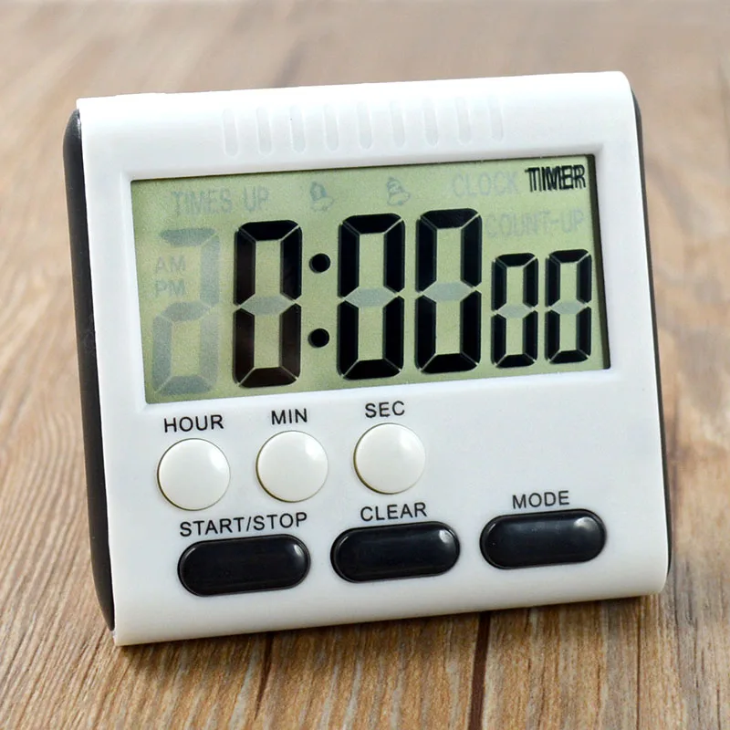 2017 New Magnetic Large Lcd Digital Kitchen Timer With Loud Alarm Count