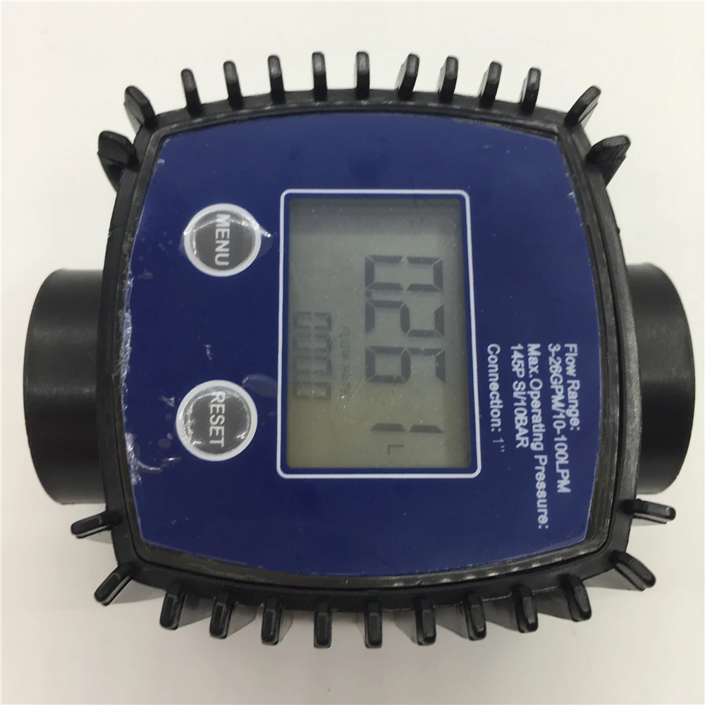 1" K24 flow sensor Plastic water oil Diesel Fuel electronic LCD ...