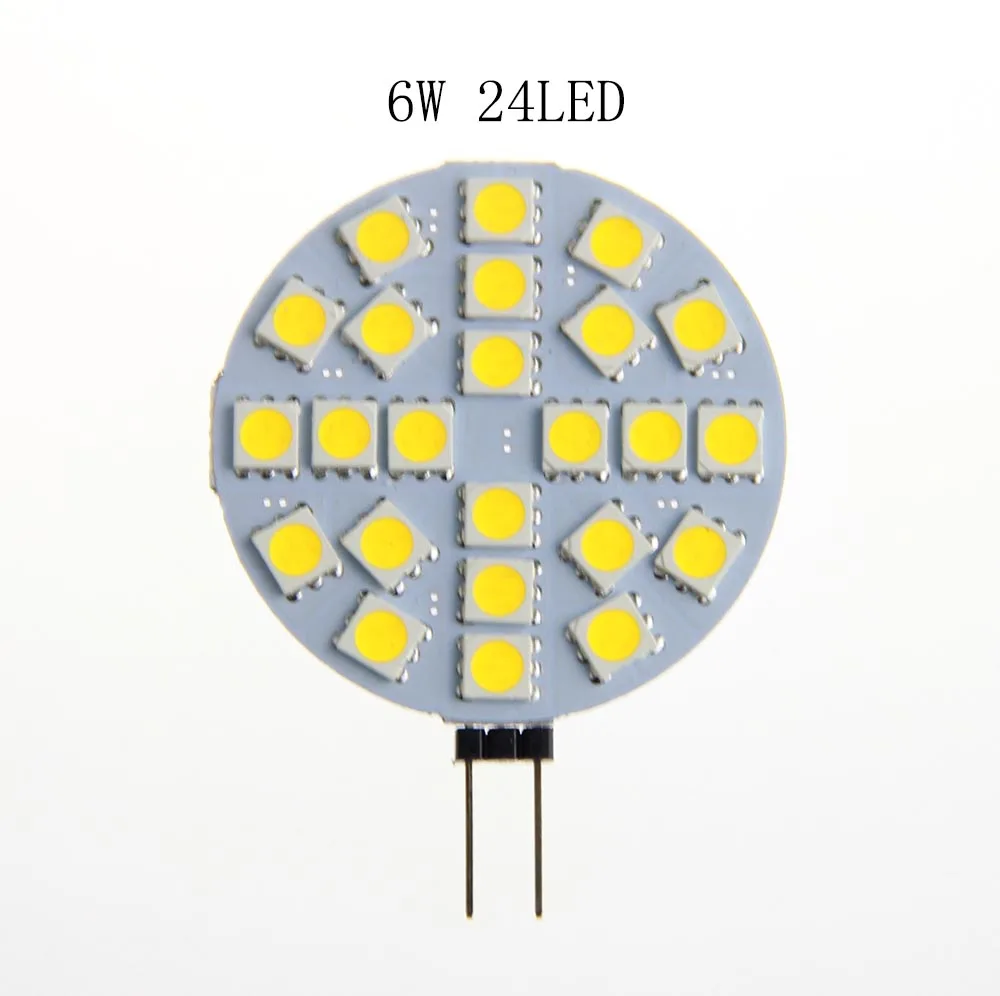 מוצר - 2pcs DC 12V G4 LED Round Range Hood Bulb SMD5050 1W 3W 4W 6W ...