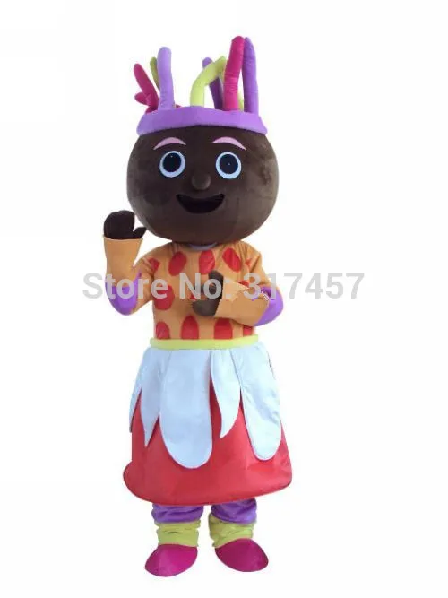 Factory Direct Strange dark brown Upsy Daisy Fancy Dress Mascot Costume ...