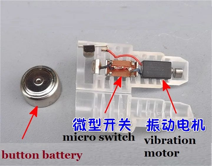 10pcs/lot 1.5 3V DC Ultra Micro Vibration Motor Rotor Electric Motor ...