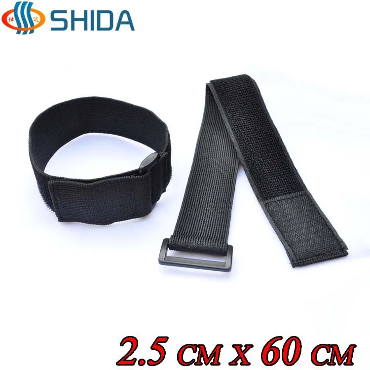 10pcs 2.5cm x 60cm Nylon Self Adhesive Elastic Strap Fastener Tapes ...