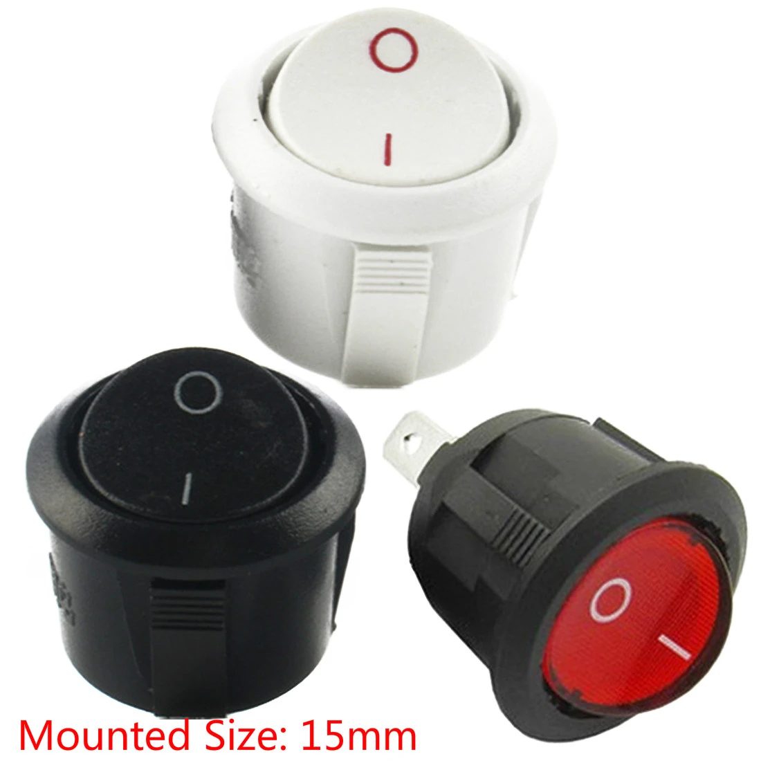 Push Button Switch | Switch 16mm Round | 16mm White Switch | 16mm Red ...