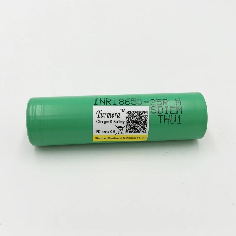 battery 18650 INR18650 25rm box mod battery 2500mah 20A for Power Tools ...
