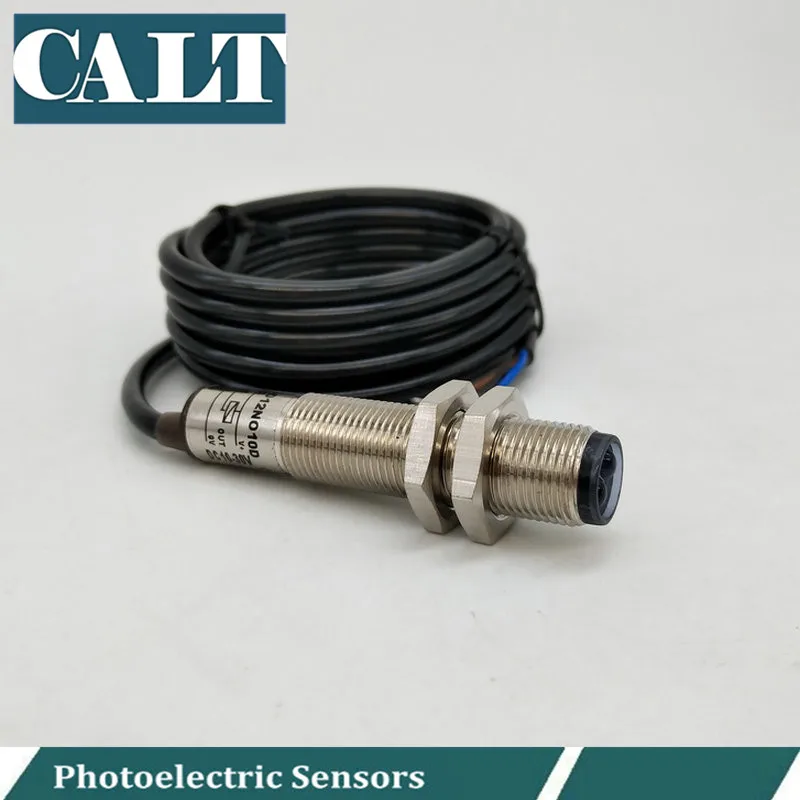 Sensor fotoeléctrico difuso PES D12NO10D M12 NPN, sin interruptor de proximidad, distancia de ...