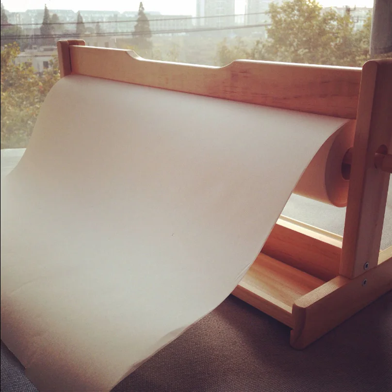 Wood Paper Roll Easel Painting Easel Sketch Easel for Painting Paper ...