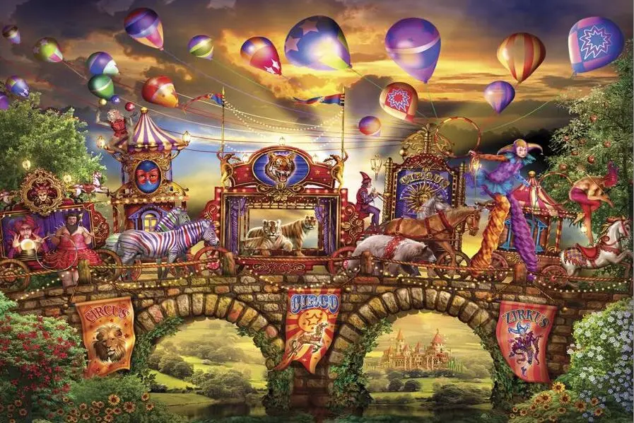 Colored-circus-The-wooden-puzzle-1000-pieces-ersion-jigsaw-puzzle-white ...
