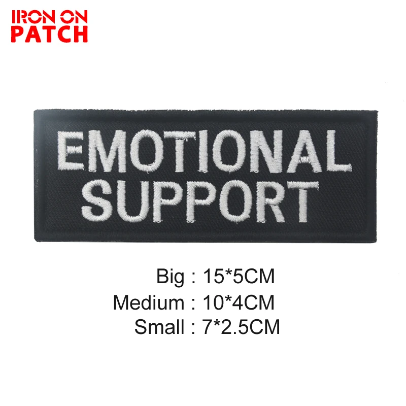 3D-Embroidery-Patch-Patches-EMOTIONAL-SUPPORT-Emblem-Appliques ...