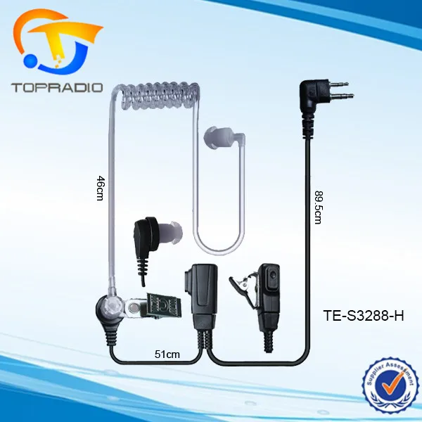 Topradio 2 Maneira de Rádio Fone De Ouvido PTT Mic Para HYT TC 446 TC 518 TC 510 TC 508 TC 500 ...
