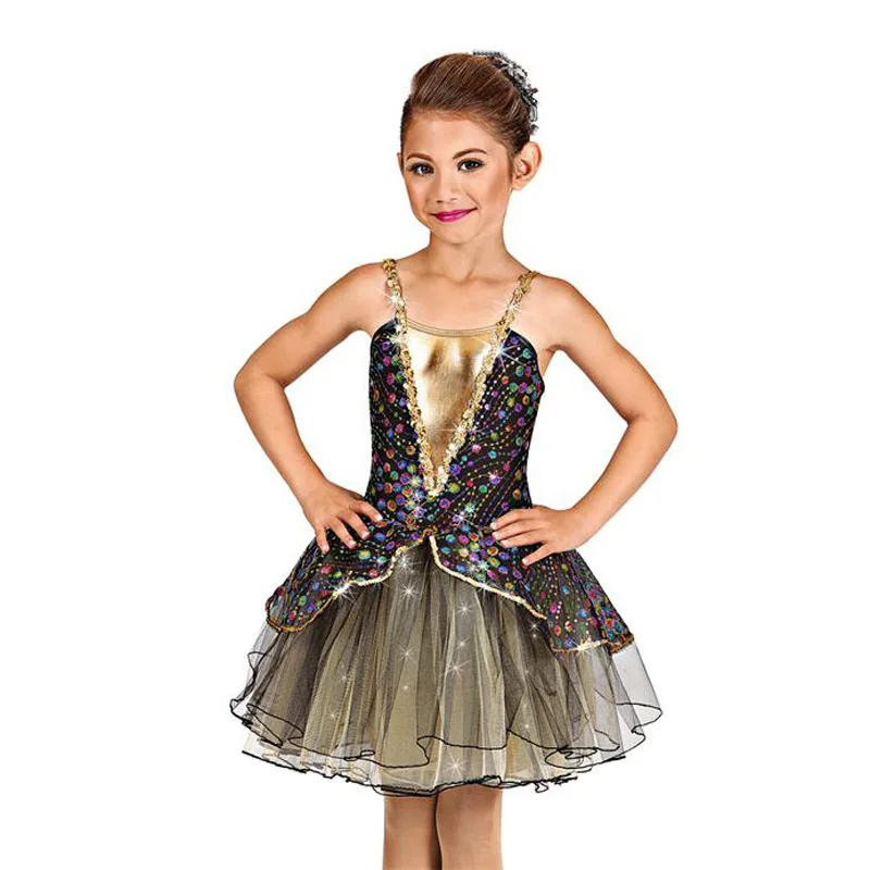 Ballet Costumes For Girls Soft Dancesuit Leotard Color Rainbow Black ...