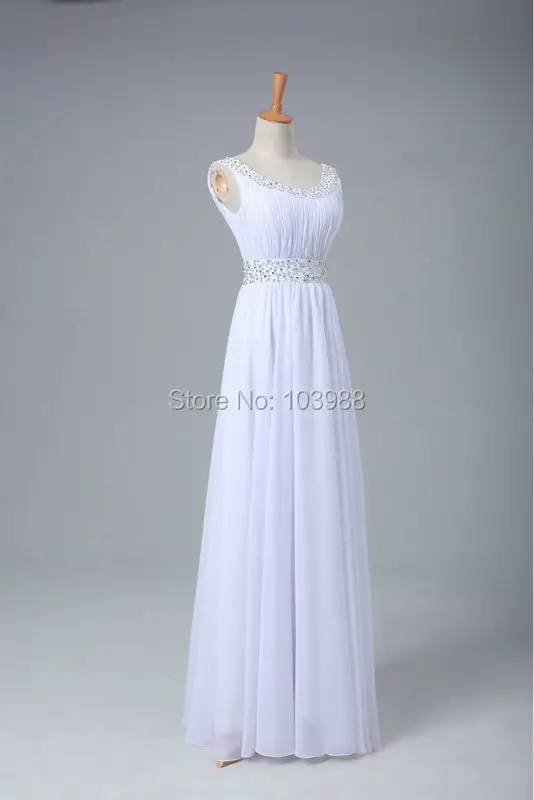 d2016 Pure white designer dress! New style evening/bridemaid/party ...