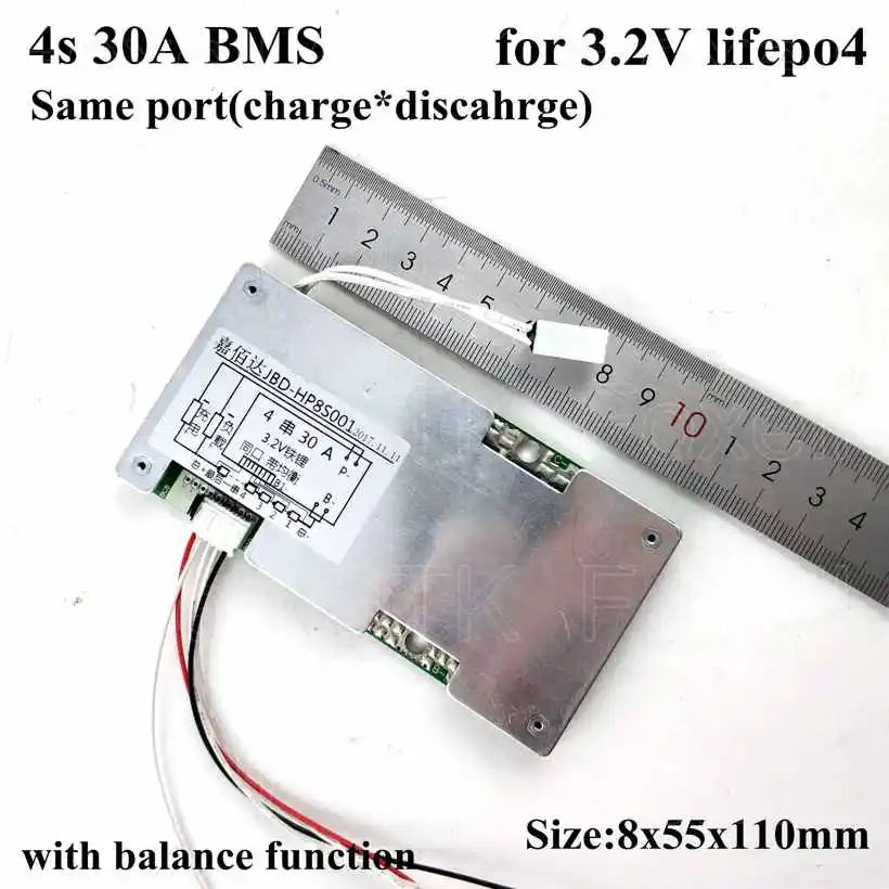 Brand 12.8V 30A lifepo4 bms 4s bms pcb 12V bms pcm battery protection ...
