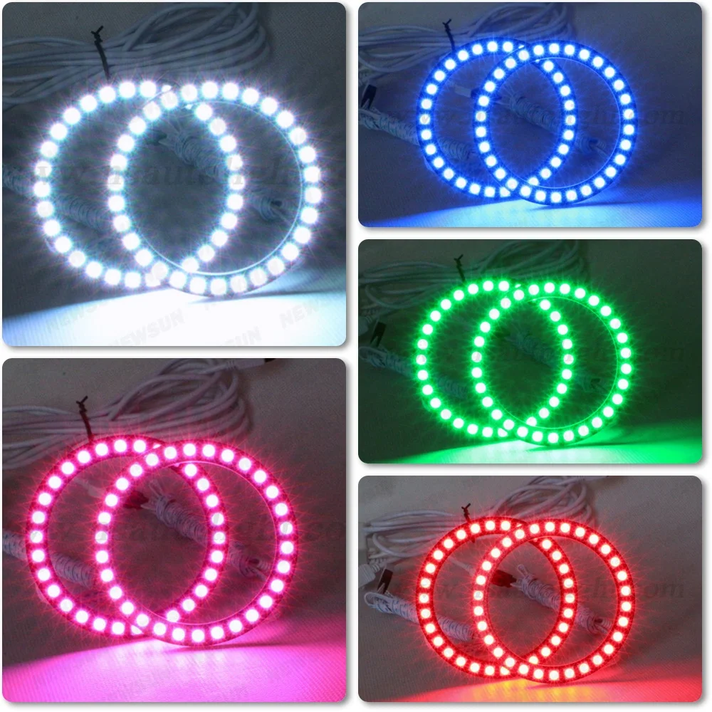 IR-Remote-RGB-Led-Halo-Ring-Light-40mm-50mm-66-72mm-75mm-80mm-90mm ...