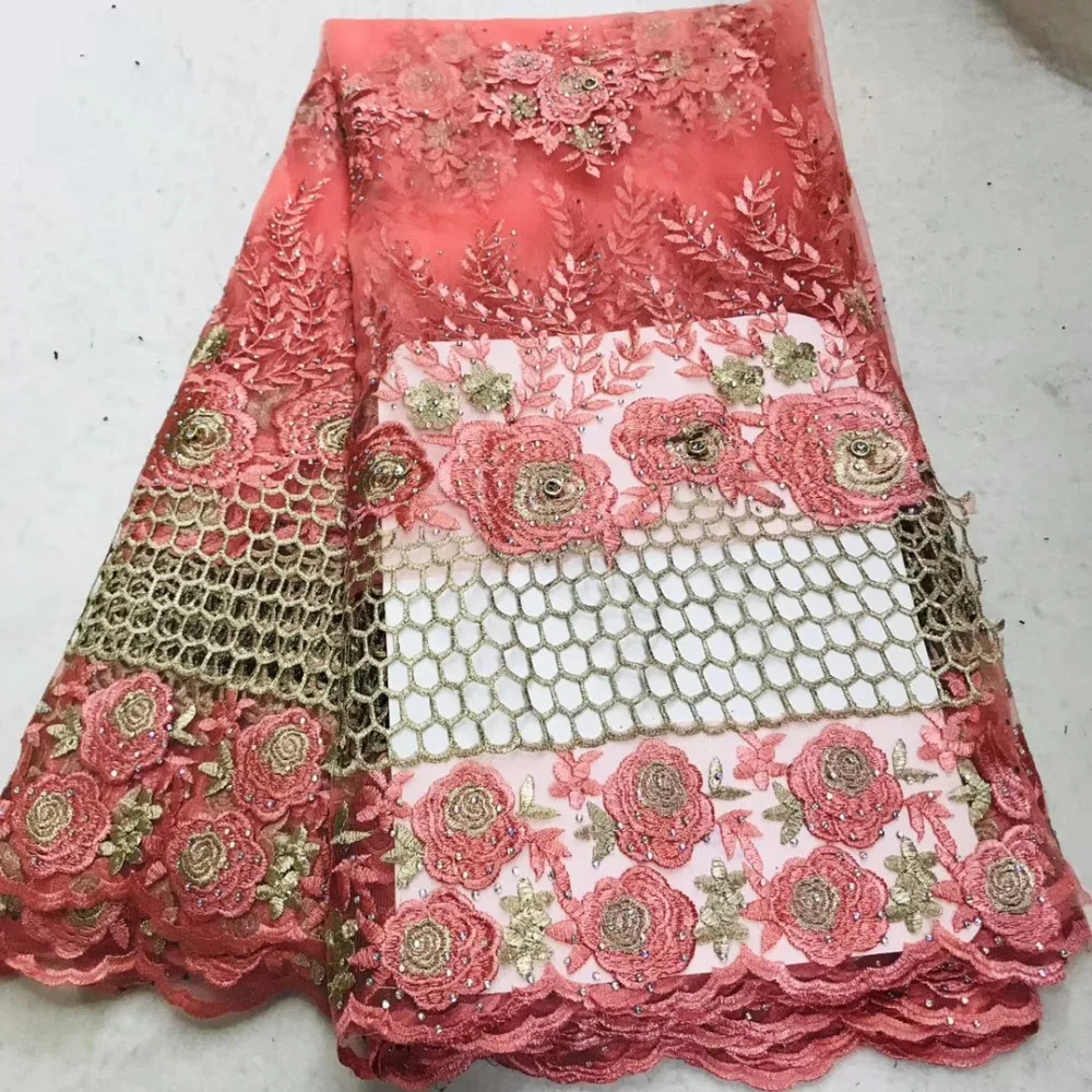 Tela de encaje de red francesa 2018 últimas telas de encaje africano ...