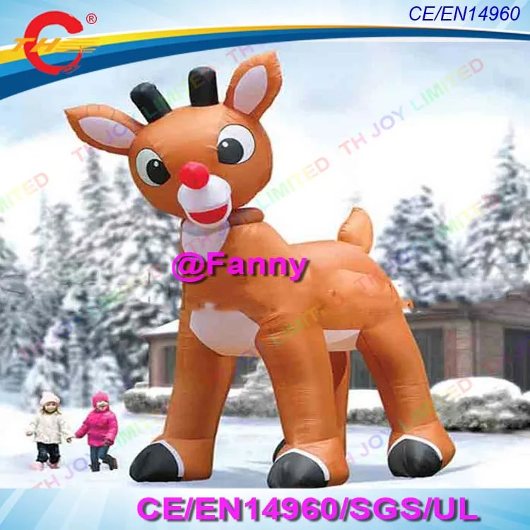 4m/6m/8m high giant inflatable christmas reindeer santa claus's sledge ...