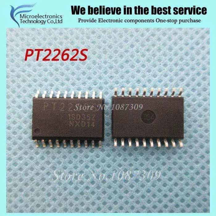10pcs free shipping PT2262S PT2262 SOP 20 generic codec IC new original ...