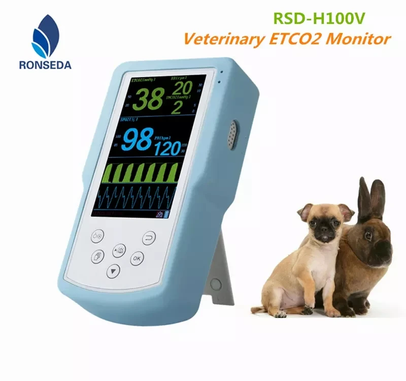 Handheld Veterinary Capnograph SpO2 Monitor Shinova, 53% OFF