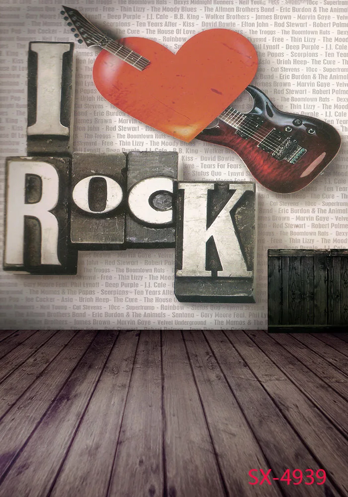 Guitar Rocker Lover Photography Background Show Wall Decoration Photo ...