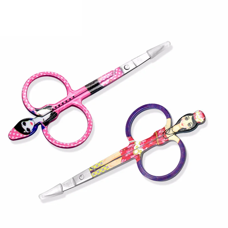 Fashion Makeup Scissors Cute Doll Design Eyebrow Eyelash Shaping ...