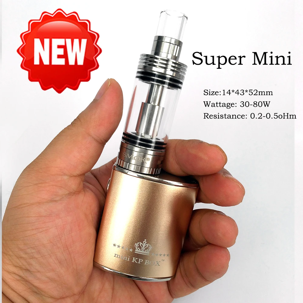 Super mini electronic cigarette kit KP Box with SOMK VCT Pro atomizer 80W wattage e cig ...